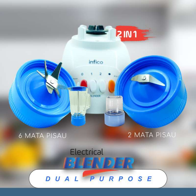 Jual Blender Infico Kaca 2 In 1 Kapasitas 1.2 Liter Infico Sni Food ...