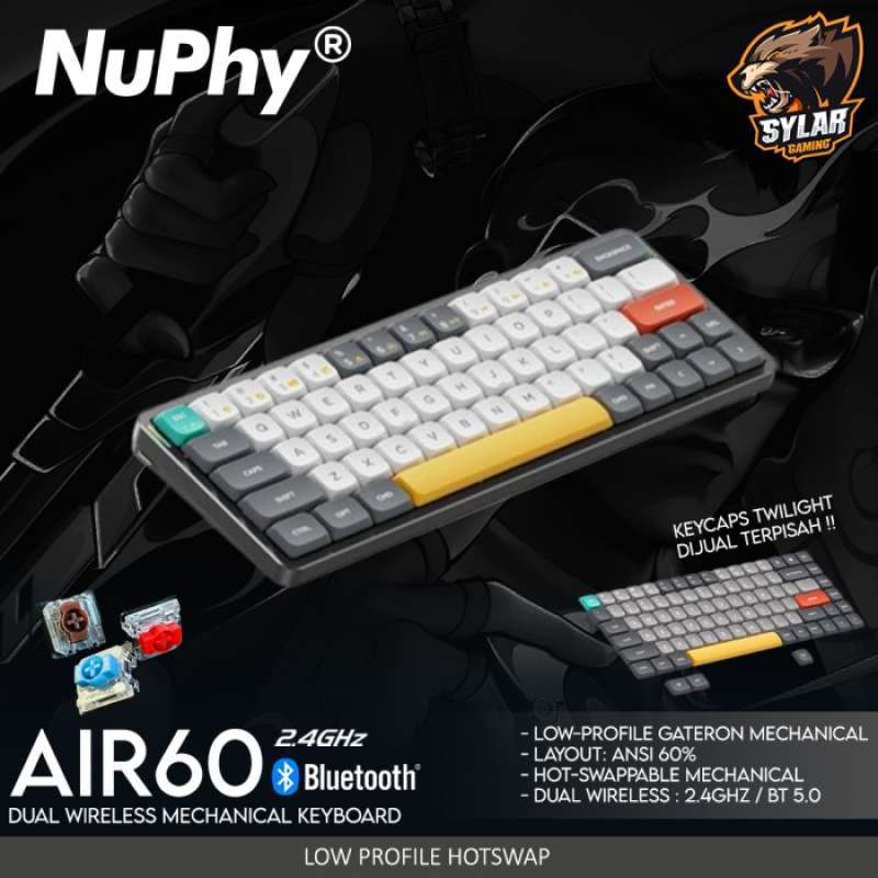 Jual Nuphy Air60 / Air 60 RGB Wireless Hotswap Mechanical Gaming Keyboard di Seller Cora Store ...