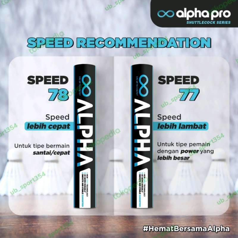 Promo Shuttlecock Alpha 3 In 1 Original Diskon 23% di Seller Manunggal ...