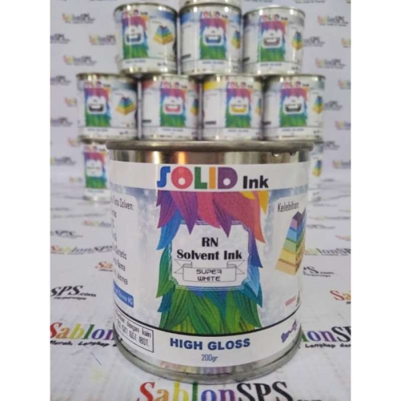 Jual Tinta Sablon Pvc Solvent Based 1kg White Putih Di Seller Ksm Store ...