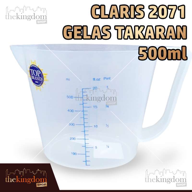 Jual Claris 2071 Gelas Takaran 500ml Ukur Measuring Cup Cangkir Takar ...