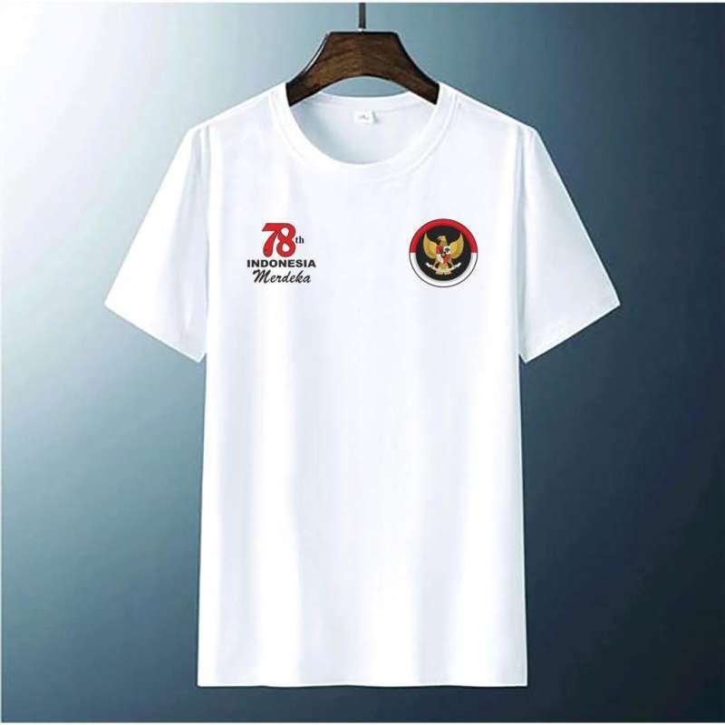 Promo ZS Kaos Kemerdekaan 17 Agustus Logo HUT RI Ke 78 Merah Putih ...