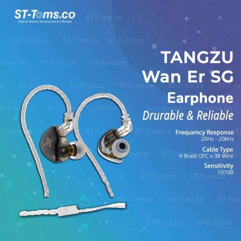 Jual Tangzu Waner Sg / Wan Er Sg In Ear Monitor Earphone Headset With ...