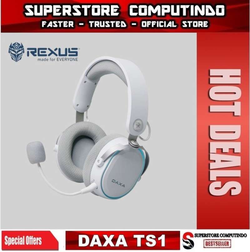 Jual Headset Gaming Wireless Rexus Daxa Ts1 - Putih Di Seller ...