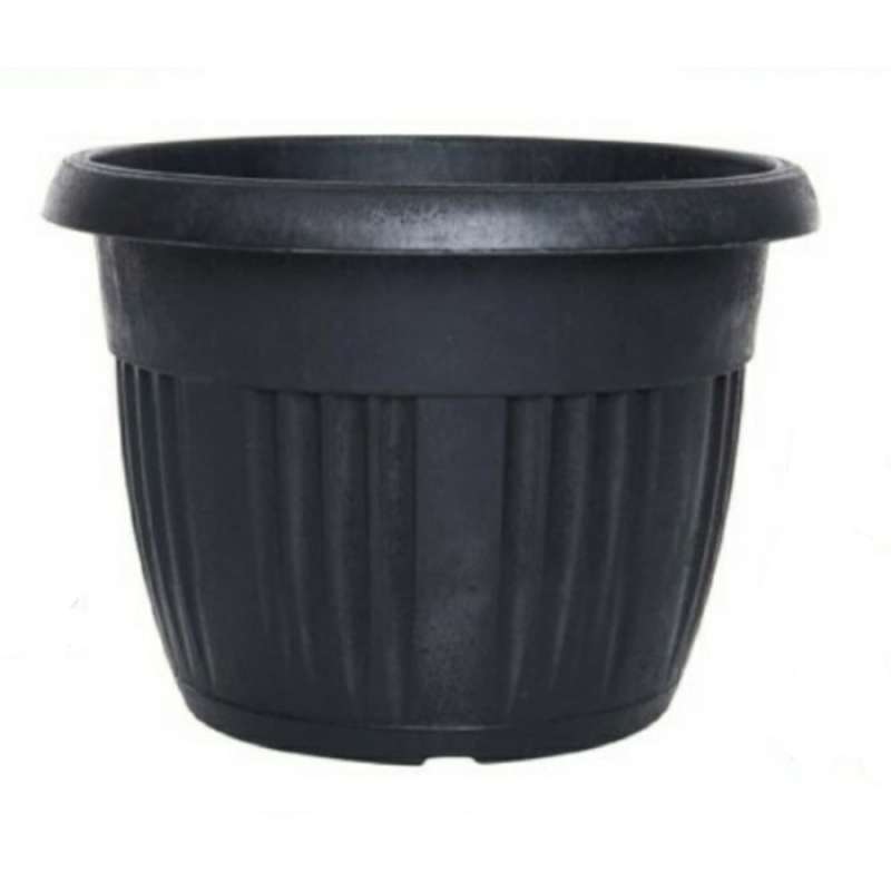 Jual pot tanaman jumbo besar 40cm putih tebal tahan banting gojek grab ...