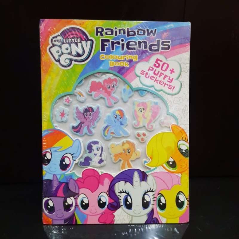 Promo My Little Pony Colouring Book With Puffy Stickers Diskon 23% Di ...
