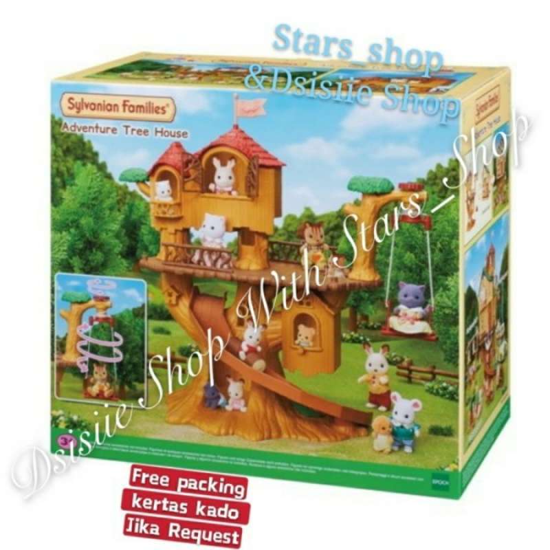 Jual Sylvanian Families Adventures Tree House Original Home Figure Set ...