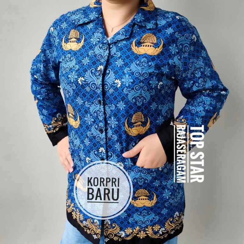 Jual Seragam Korpri Kerah Hitam Wanita Model Terbaru & Kekinian - Harga Diskon Juni 2024 | Blibli