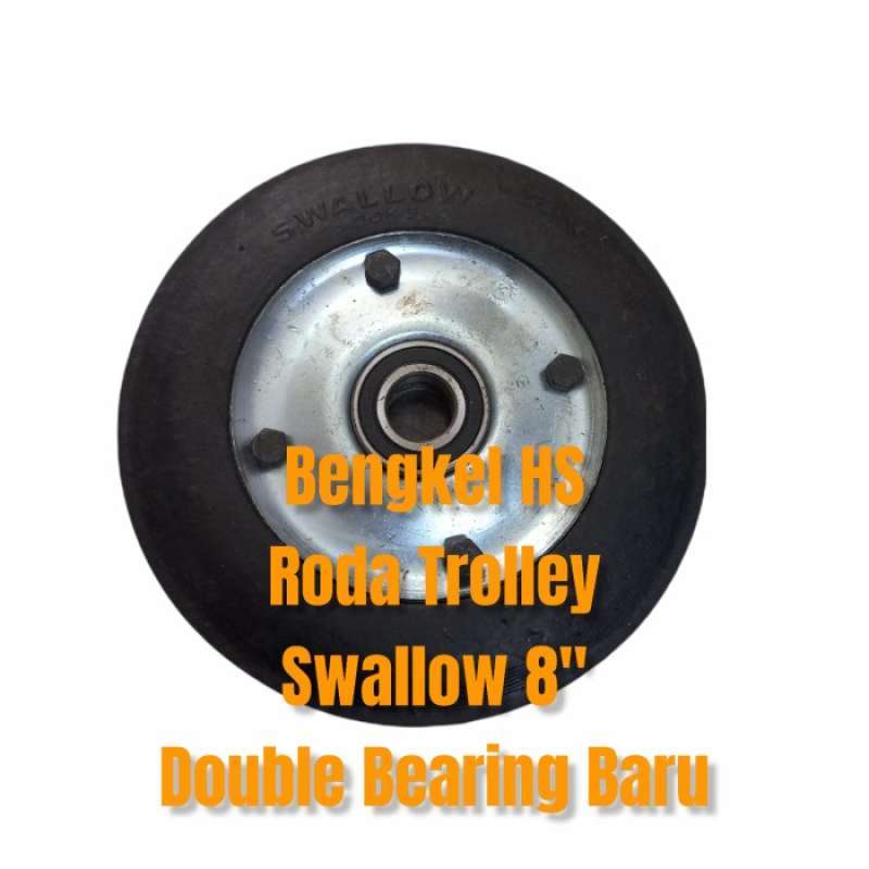 Promo Roda Ban Lori Lory Troli Trolley 8 Inch 500 Kg Swallow Bearing ...