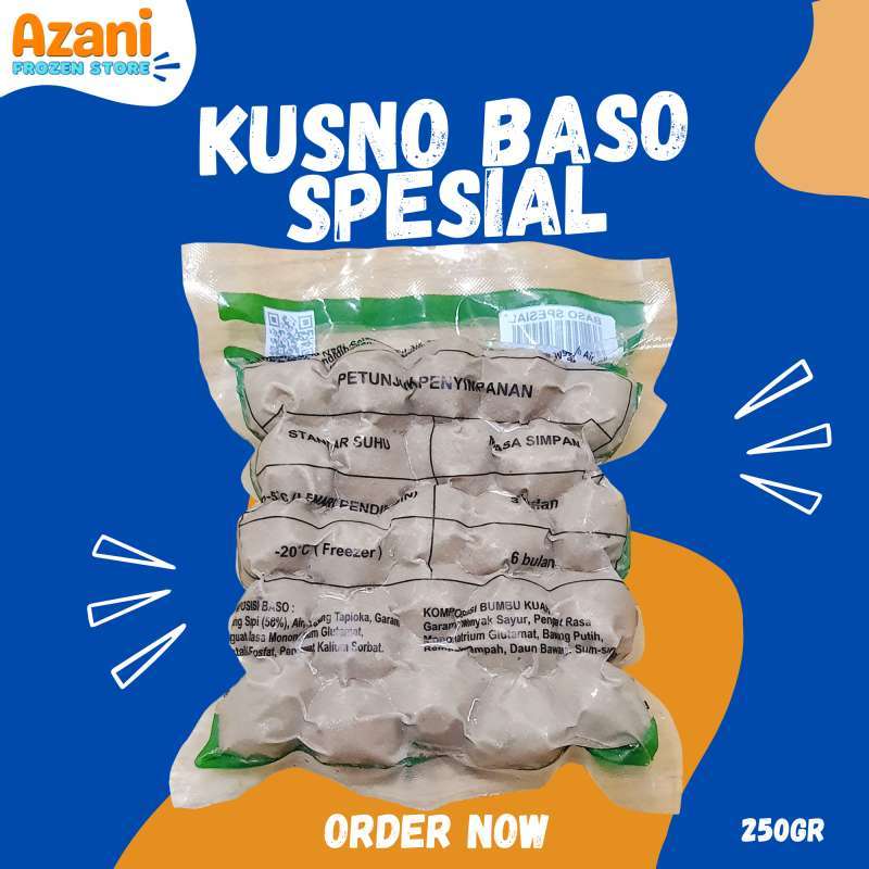 Jual Bakso Special Kusno 250 Gram Isi 20pcs Di Seller Azani Frozen ...