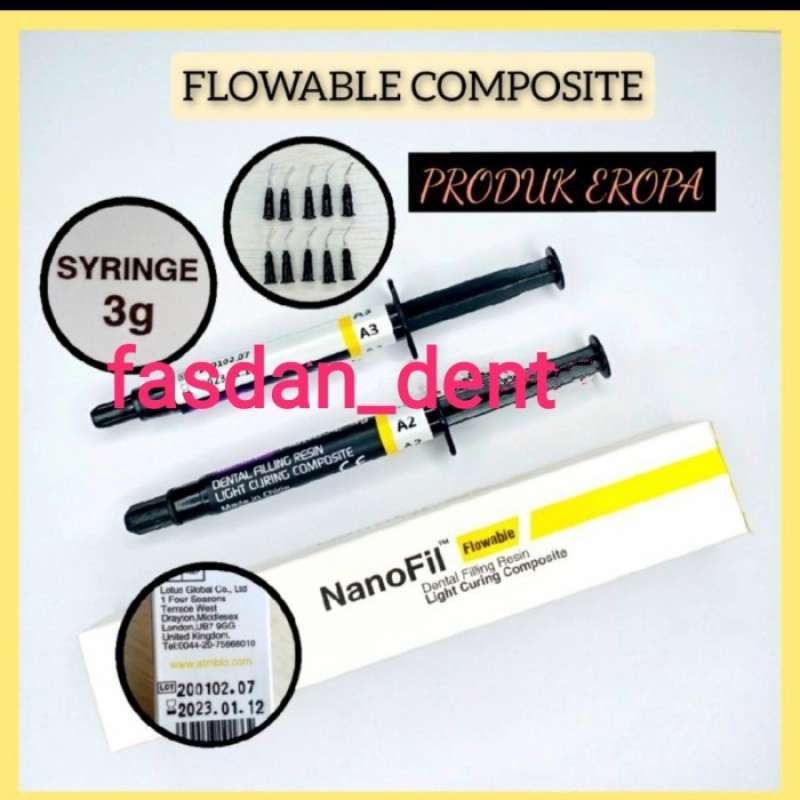 Promo Flowable Composite Flow Nanofill 3 Gram Diskon 23% di Seller ...