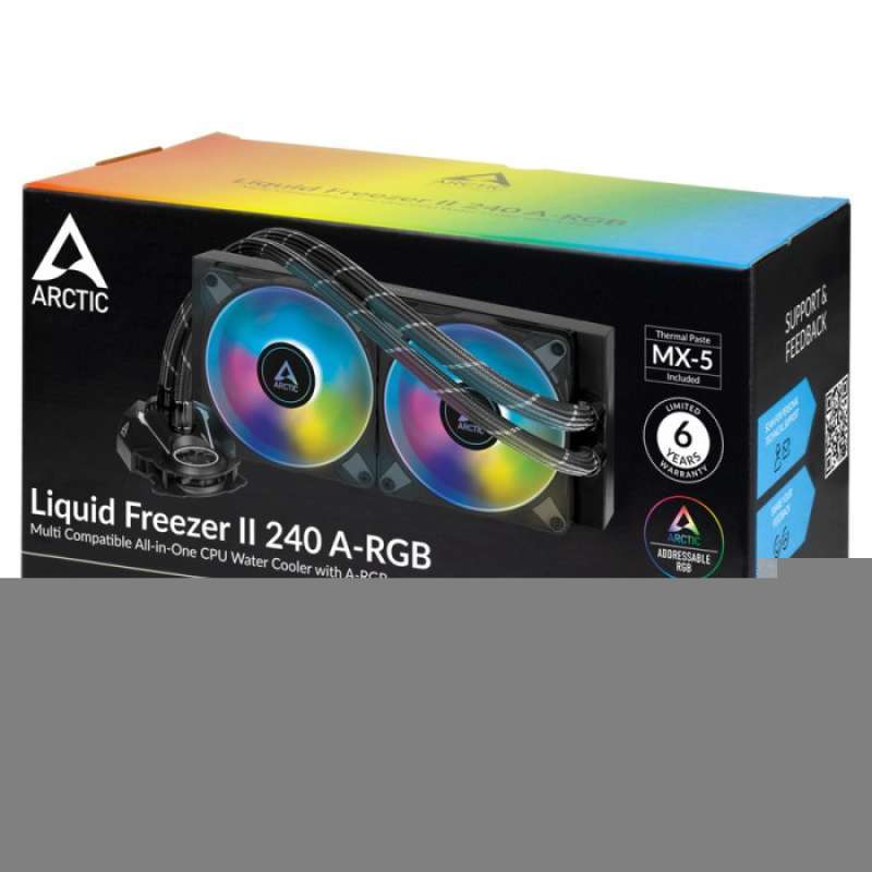 Promo Arctic Liquid FREEZER II 240 ARGB 240MM Liquid AIO Water CPU ...