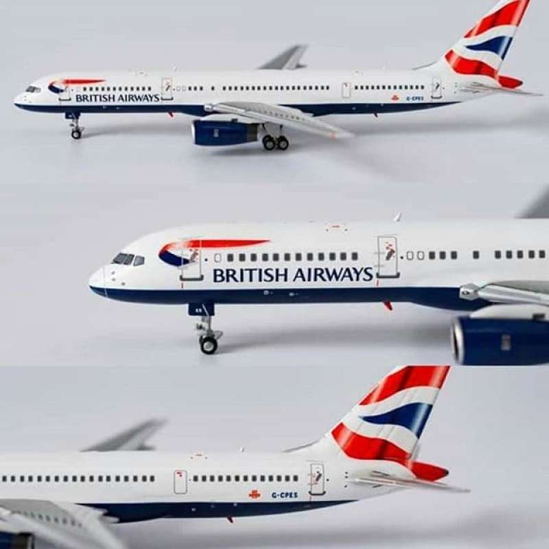 Promo British Airways Boeing 757-200 G-CPES Union Jack NG Model 1:400 ...