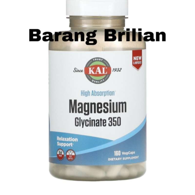 Jual kal magnesium glycinate 400 mg di Seller Zebaa Shop - Wanasari ...
