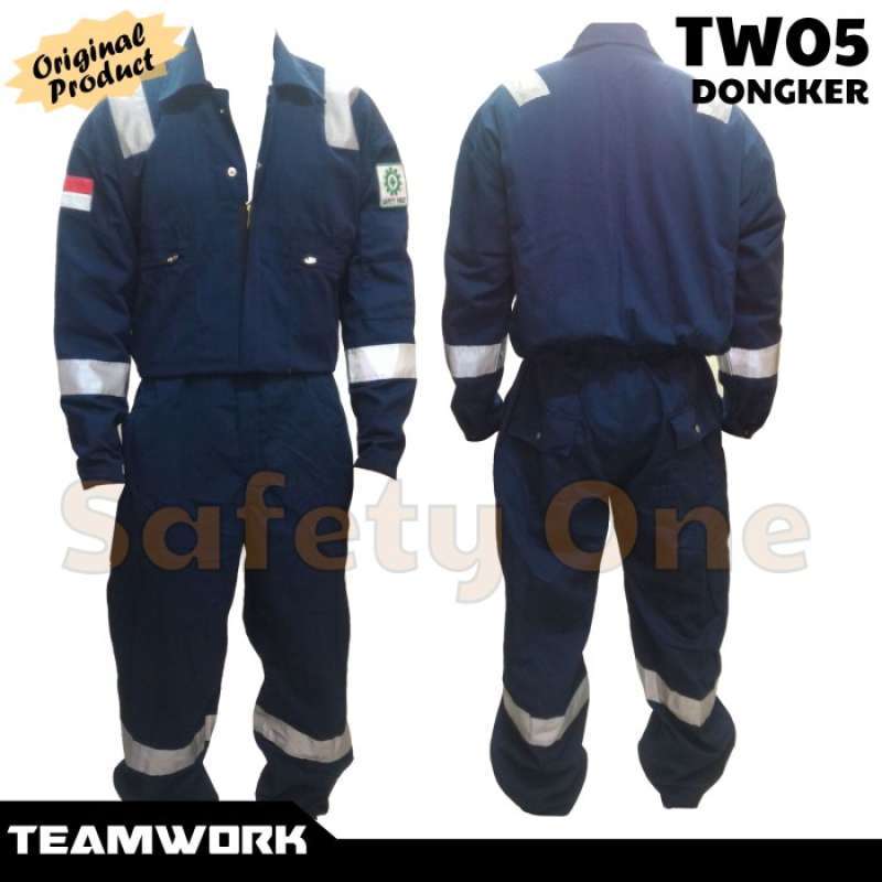 Promo TeamWork TW05 CoverALL Anti Api Dongker - WearPack Baju Kerja ...