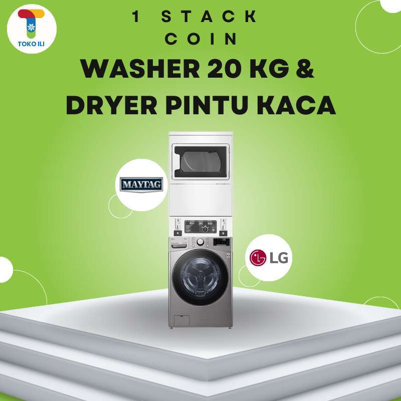 Jual Lg Washer 20kg + Dryer Maytag 10,5 Pintu Kaca 1 Stack Di Seller Toko_ili - Kedoya Selatan ...