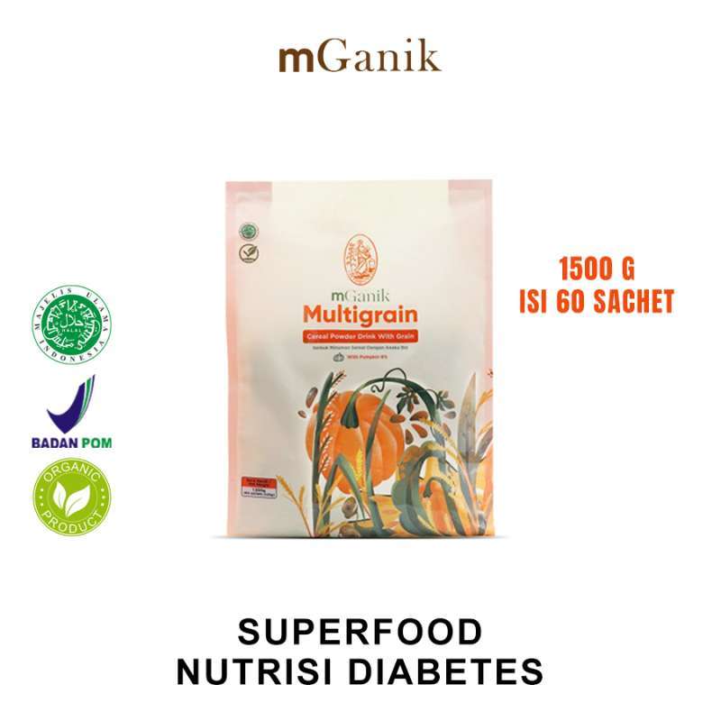 Jual mGanik Multigrain M Ganik 1 Bag (60 Sachet) - Minuman Sereal ...