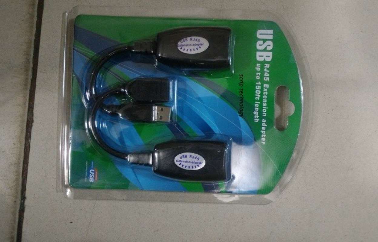 Promo USB CAT5/CAT5E/cat6 RJ45 Ethernet Extender LAN Extension kabel ...