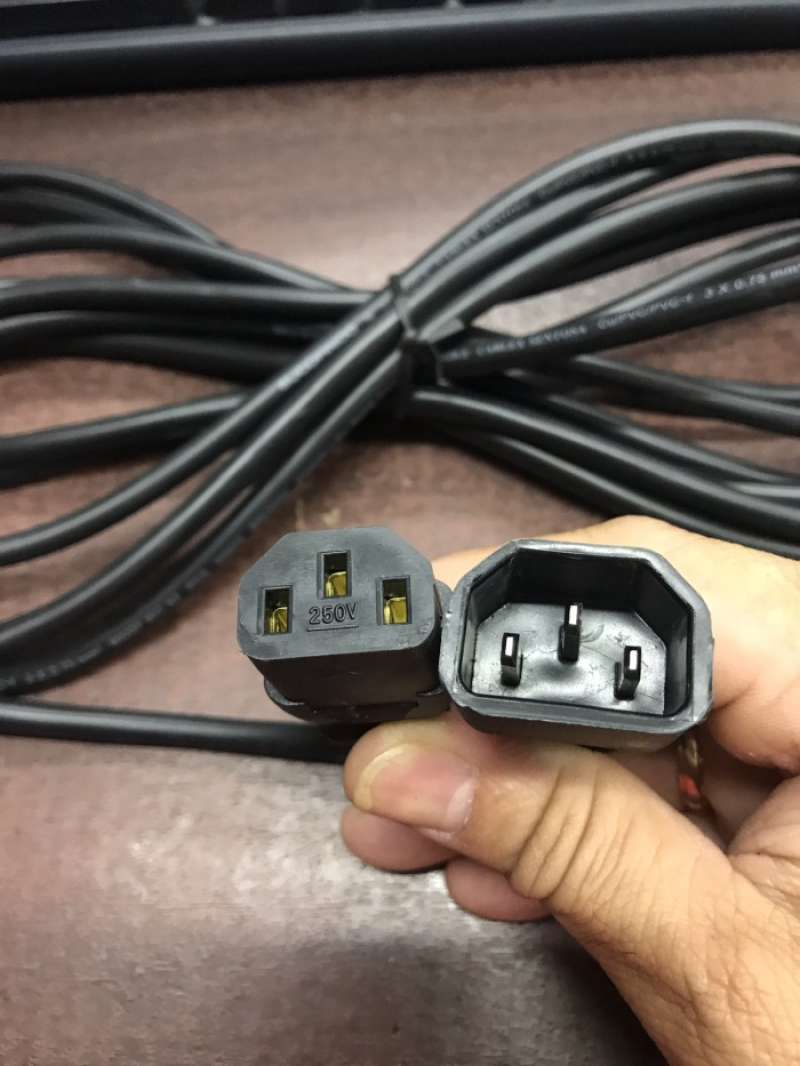 Promo Kabel Power Cpu-monitor / Kabel Output Ups Apc C13-c14 3x 0.75mm ...