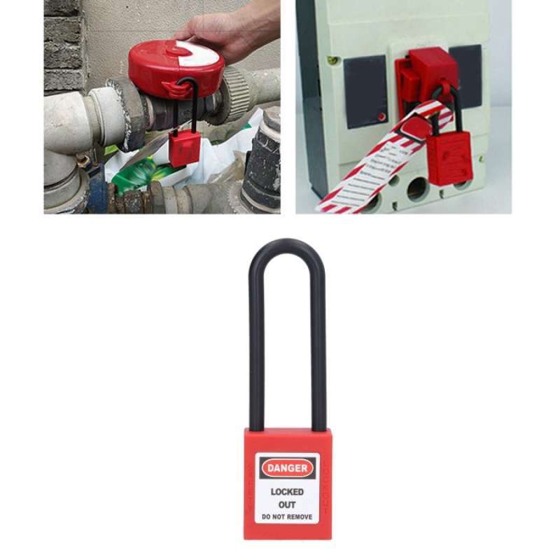Jual Engineering Safety Padlock Insulation Nylon Beam Lockout Tag Out ...