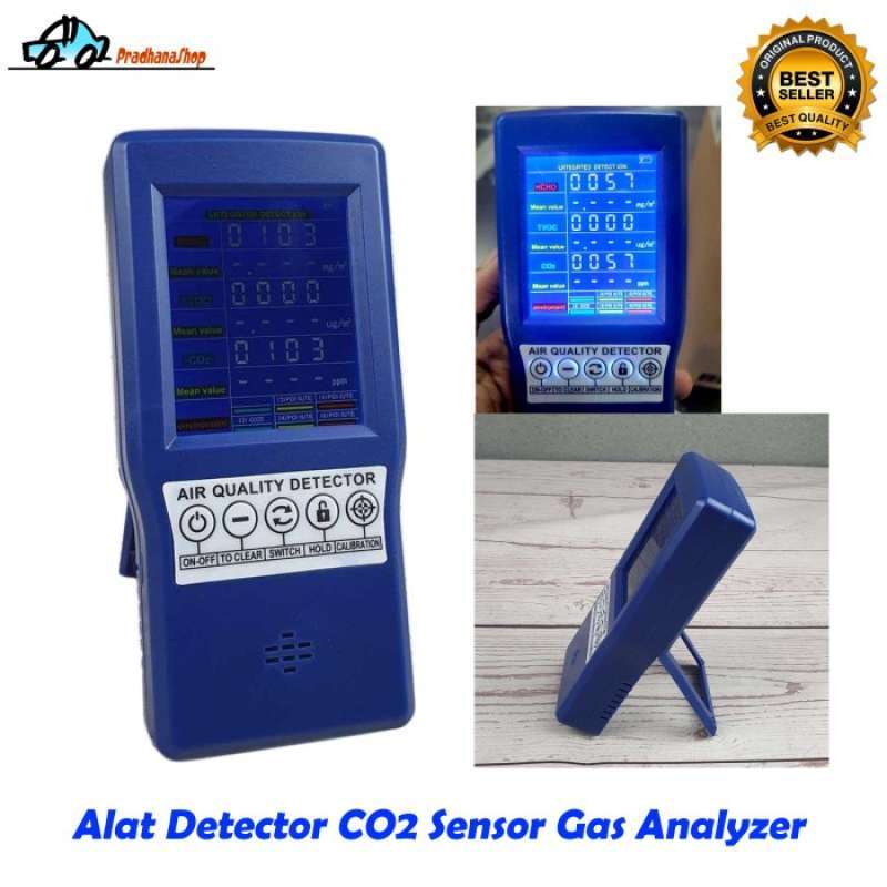 Promo Pengukur Detektor Kualitas Udara Sensor CO2 Gas Analyzer TVOC ...