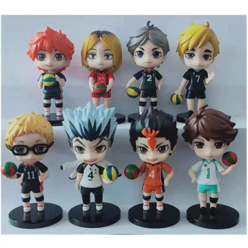 Promo Figure Set Haikyuu Kenma Hinata Bola Volley Figure Anime set 8 ...