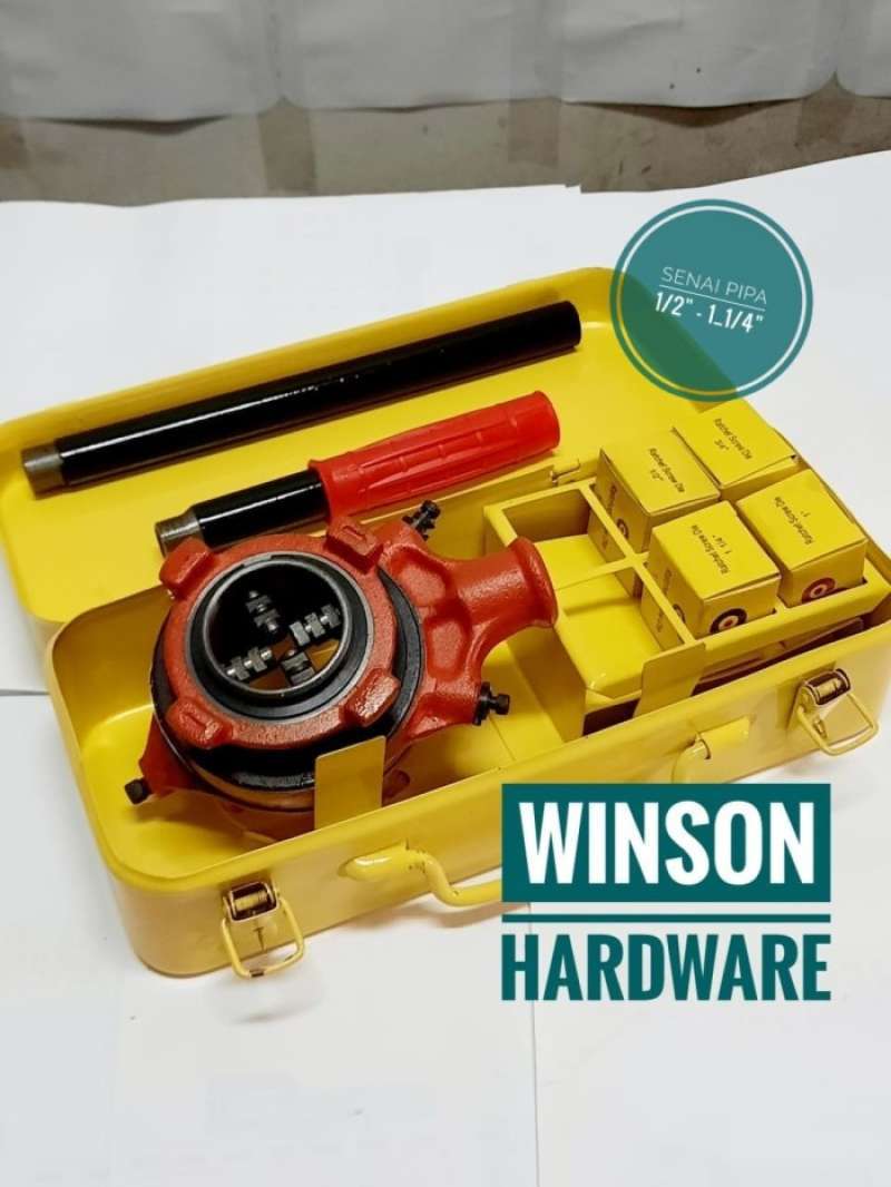 Promo Alat Senai Pipa Manual 1/2 - 1.1/4 Snai Ratchet Die Stock 1/2-1.1 ...