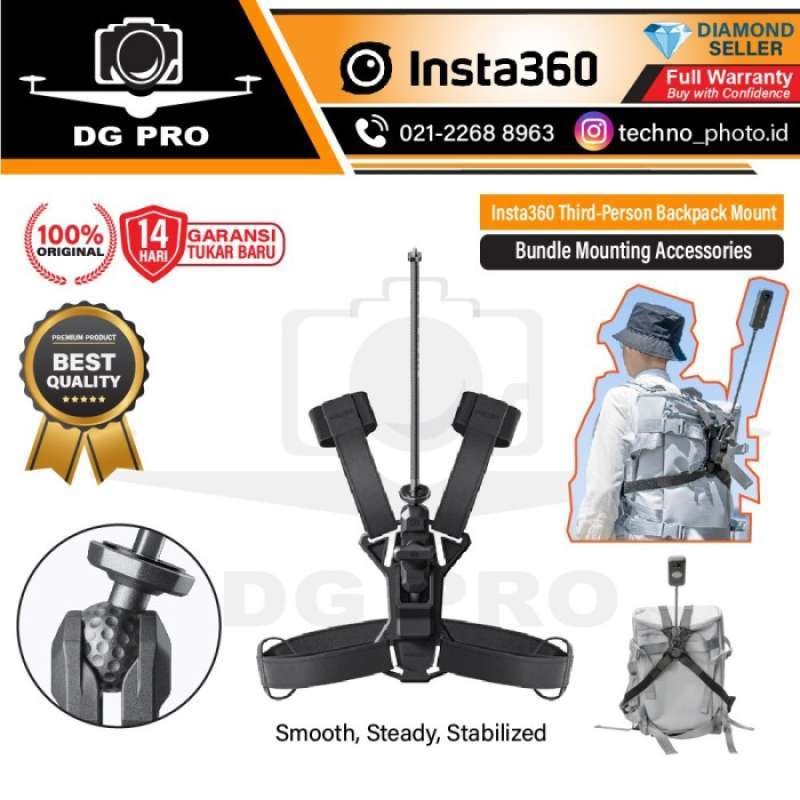 Promo INSTA360 THIRD-PERSON BACKPACK MOUNT BUNDLE MOUNTING ACCESSORIES ...