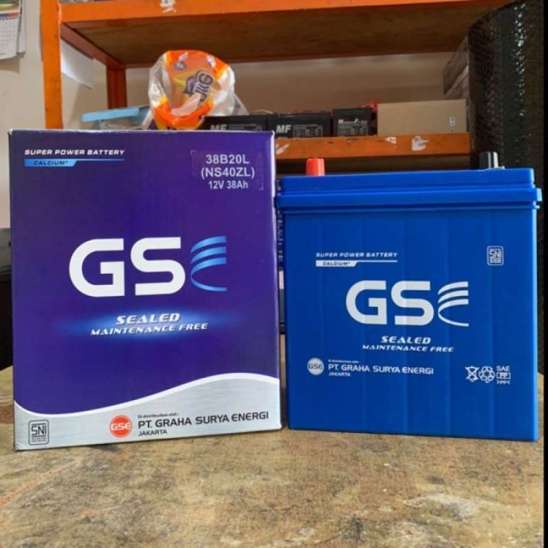 Promo Aki GS Mobil Toyota Agya, Altis Battery NS40ZL (38B20L) Aki ...