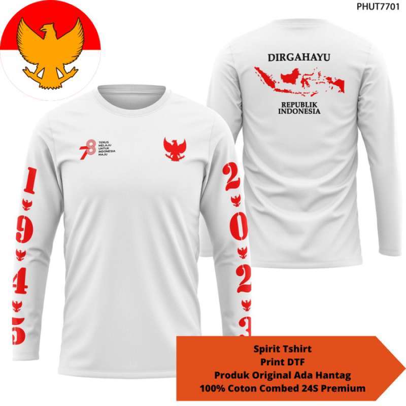 Promo Kaos 17 agustus 2023 HUT RI ke 78 dirgahayu kemerdekaan indonesia Diskon 23% di Seller ...