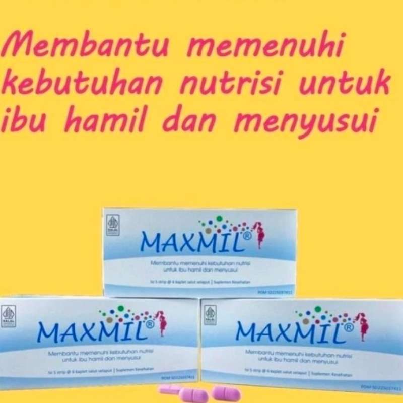 Promo Maxmil Multivitamin Ibu Hamil Box 30 Tablet Diskon 13% Di Seller ...
