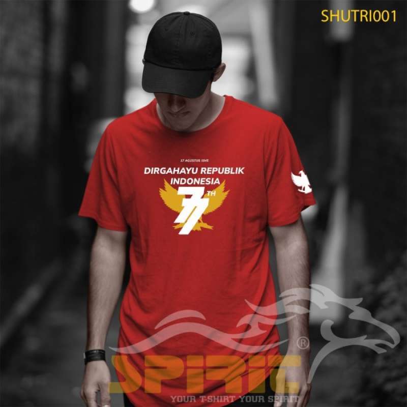 Promo kaos 17 agustus 77 HUT RI ke 77 lengan pendek kaos 17 agustusan 2022 Diskon 23% di Seller ...