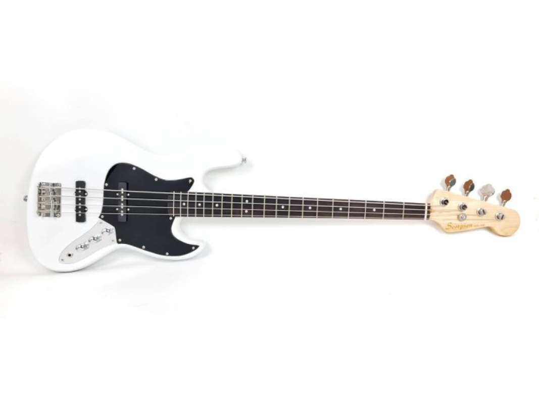 Jual Bass Elektrik Merk Scorpion Model Jazz Bass Tipe Sj200 Warna Putih ...