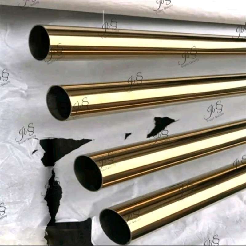 Jual Pipa Stainless Gold 2 Tebal 1 Mm Di Seller Liga Accessoris Ss ...