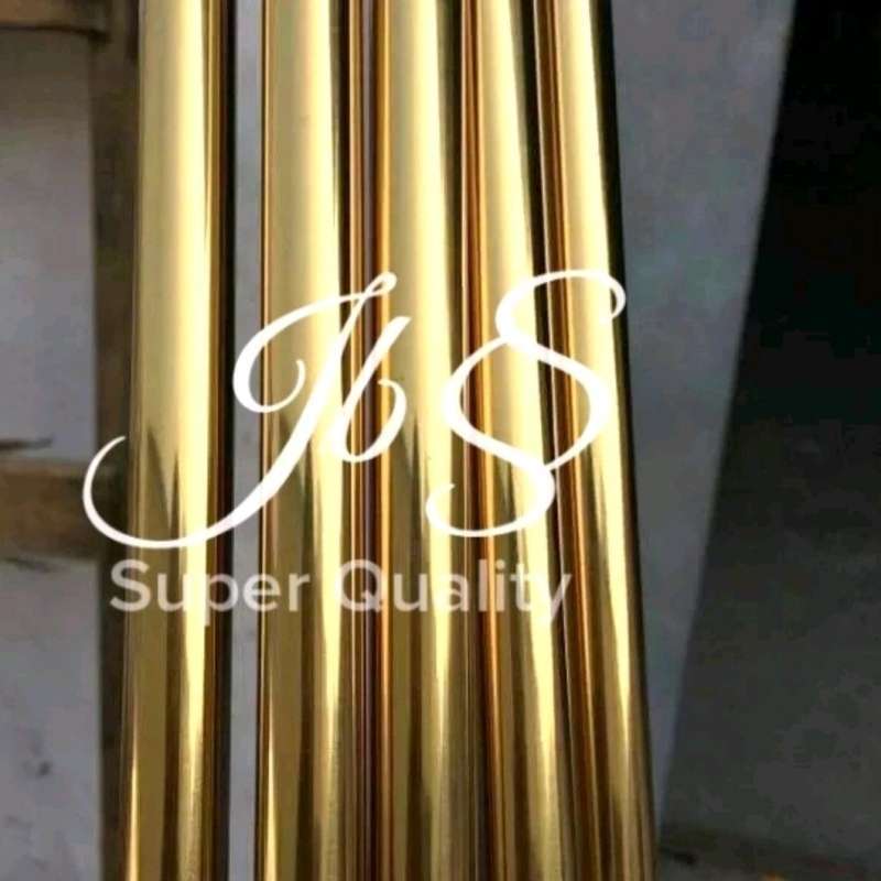 Jual Pipa Stainless Gold 2 Tebal 1 Mm Di Seller Liga Accessoris Ss ...