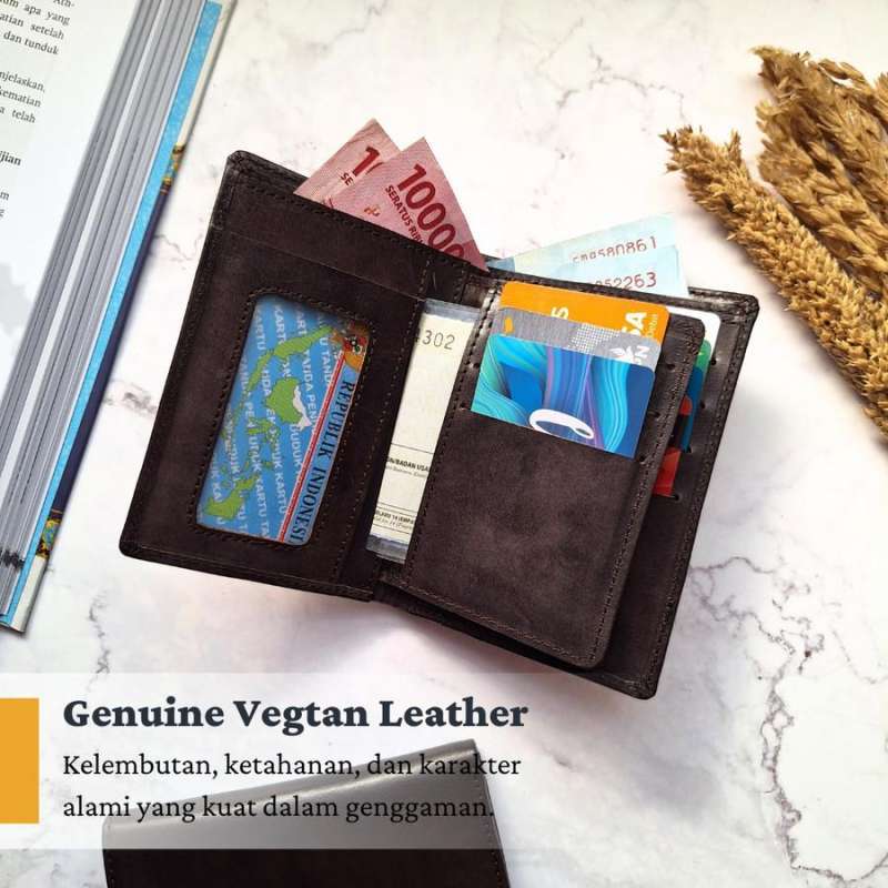 Promo Dompet Pria Kulit Asli Berdiri 3/4 Original Leather Wallet Diskon ...