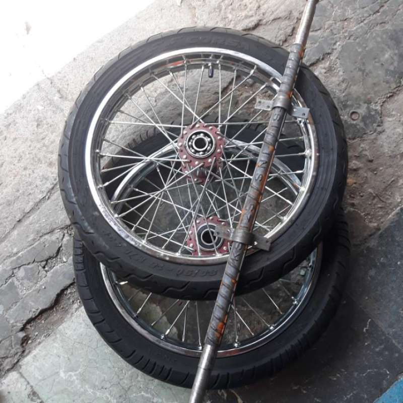 Jual Roda Gerobak Ring 16 Inch Jari Jari Motor Roda Gerobak Dorong 1set ...