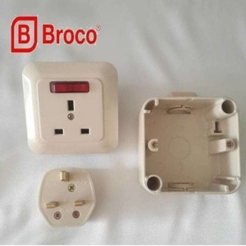 Promo BROCO STOP KONTAK AC SET GRACIO/COLOKAN AC/STOP KONTAK AC SNi ...