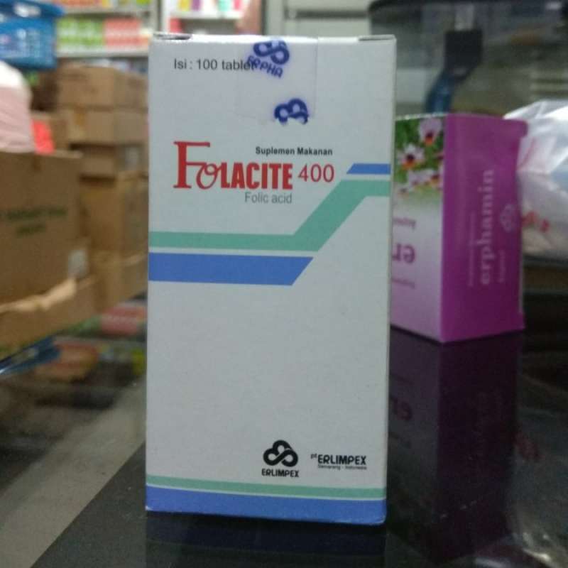 Promo Folacite (asam Folat) 400mg Isi 100 Tablet Diskon 22% Di Seller ...