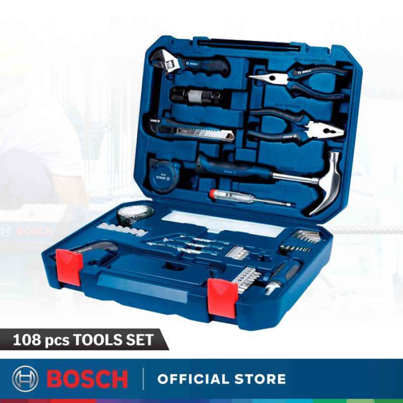 Promo BOSCH Toolkit 108 Pcs Mixed Set 108 Multifunction Tool Kit Diskon ...