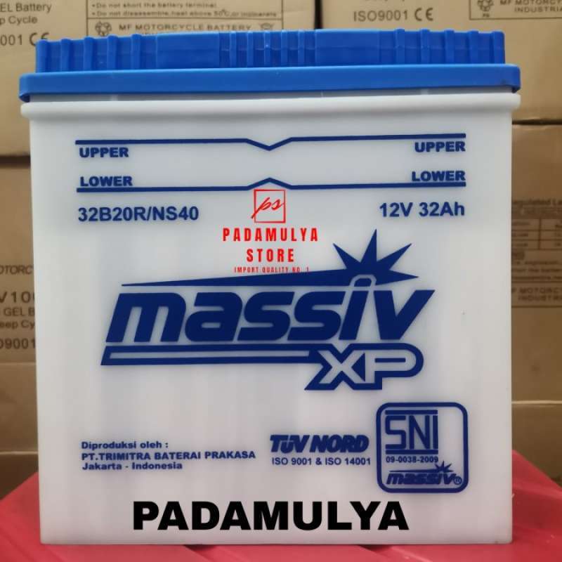 Promo Aki Basah Massiv Xp Ns40 12V 32Ah 32B20R Battery Avanza Katana ...