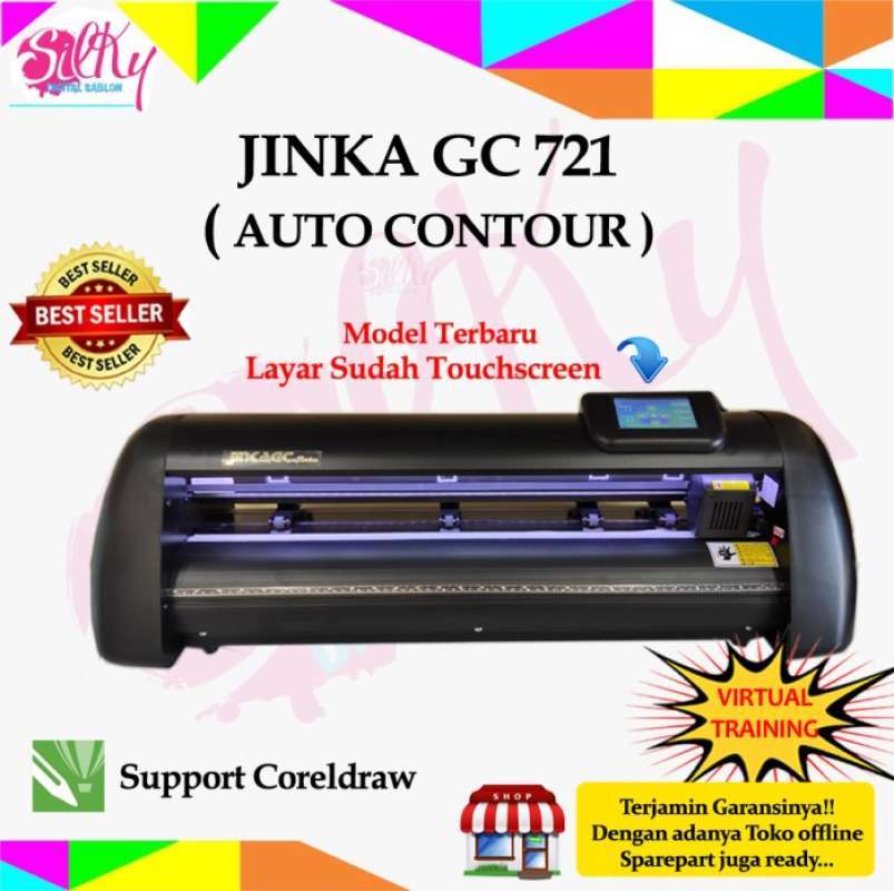 Promo MESIN CUTTING STICKER JINKA GC 721 PRO LED | COREL DRAW | AUTO ...