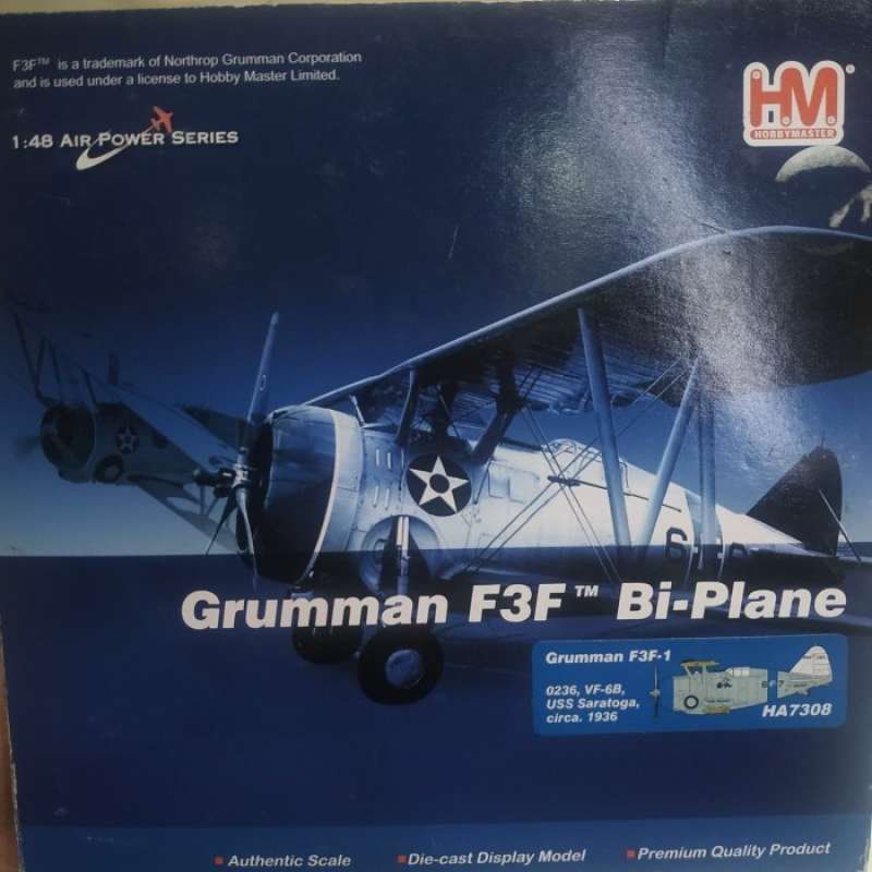 Jual Pesawat Grumman F3f Bi-plane Hobby Master Diecast Di Seller Toys ...