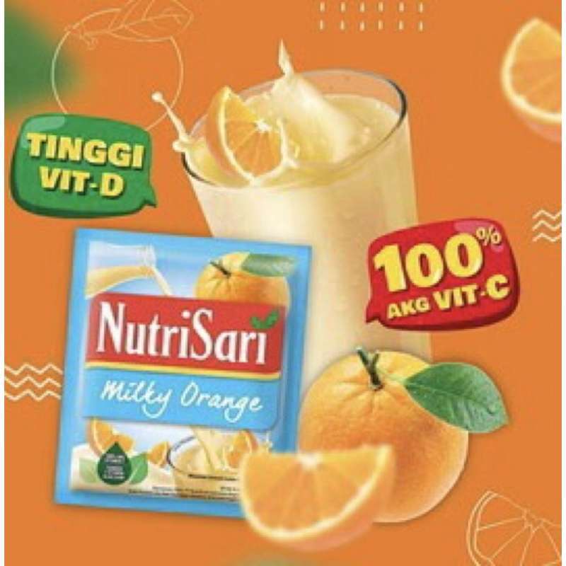 Jual Nutrisari Minuman Serbuk Instan Bubuk Minum Rasa Jeruk Milky ...
