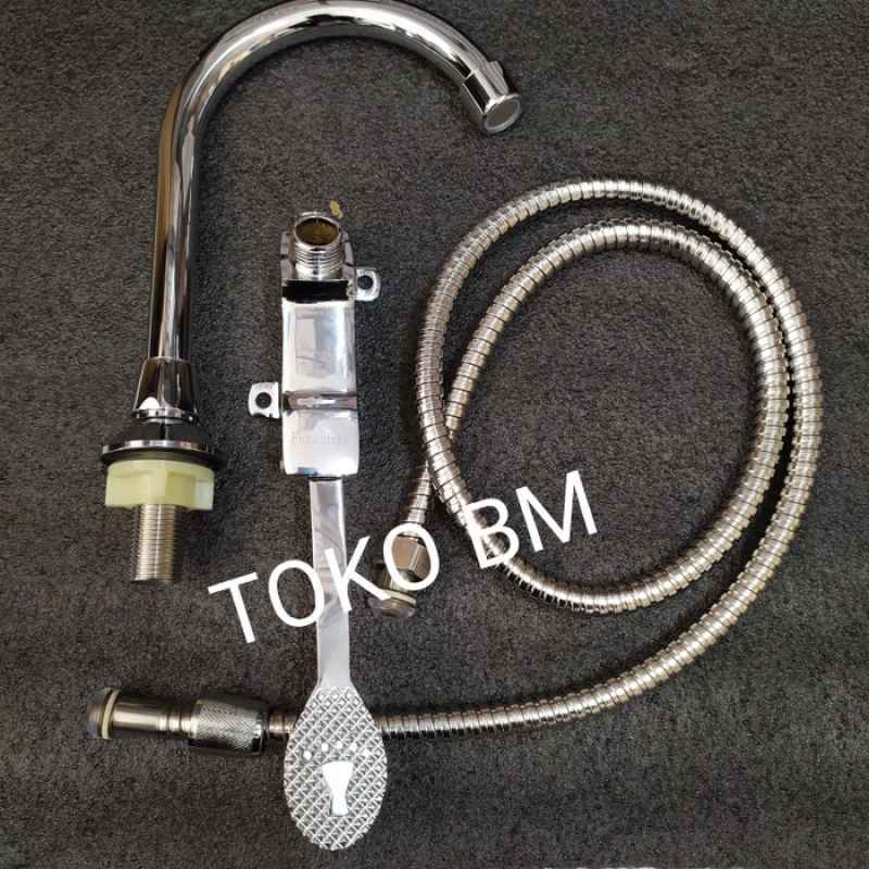 Promo Kran Injak/kran Cuci Tangan Injak/kran Wastafel Injak Diskon 29% ...