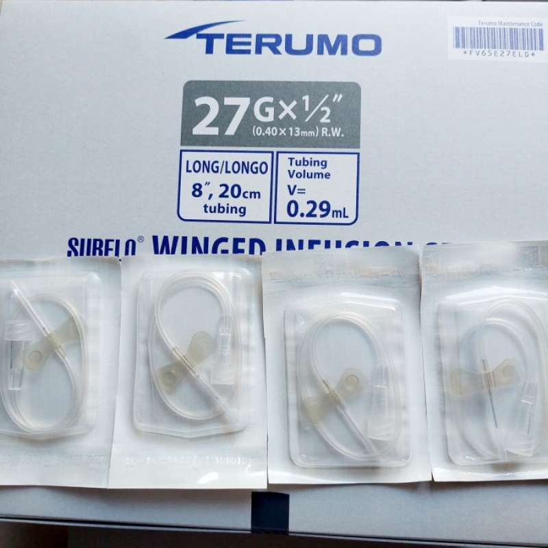 Jual Winged Needle 27g Terumo Infusion Set/ Wing Infus 27 Terumo Per Box Di Seller Makmur ...