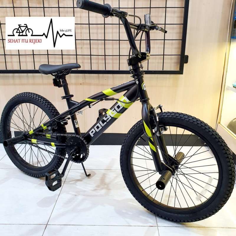 Jual SEPEDA POLYGON BMX HUSTLE BLACK 20 SEPEDA ANAK BMX FREESTYLE ROTOR ...