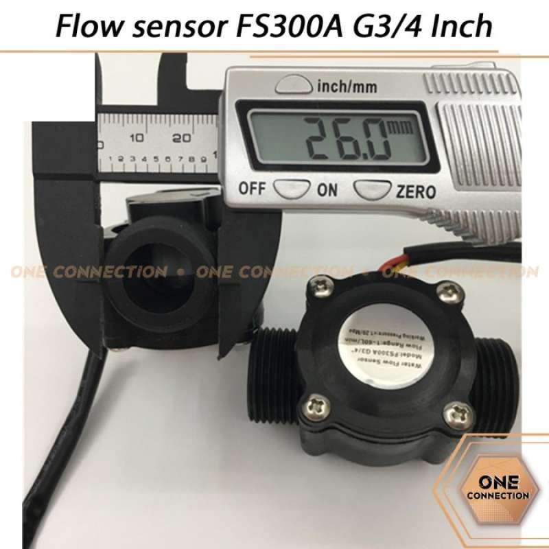 Jual Water Flow Sensor 3/4 Inch / Flow Sensor Fs300a G3/4 Inch Di ...