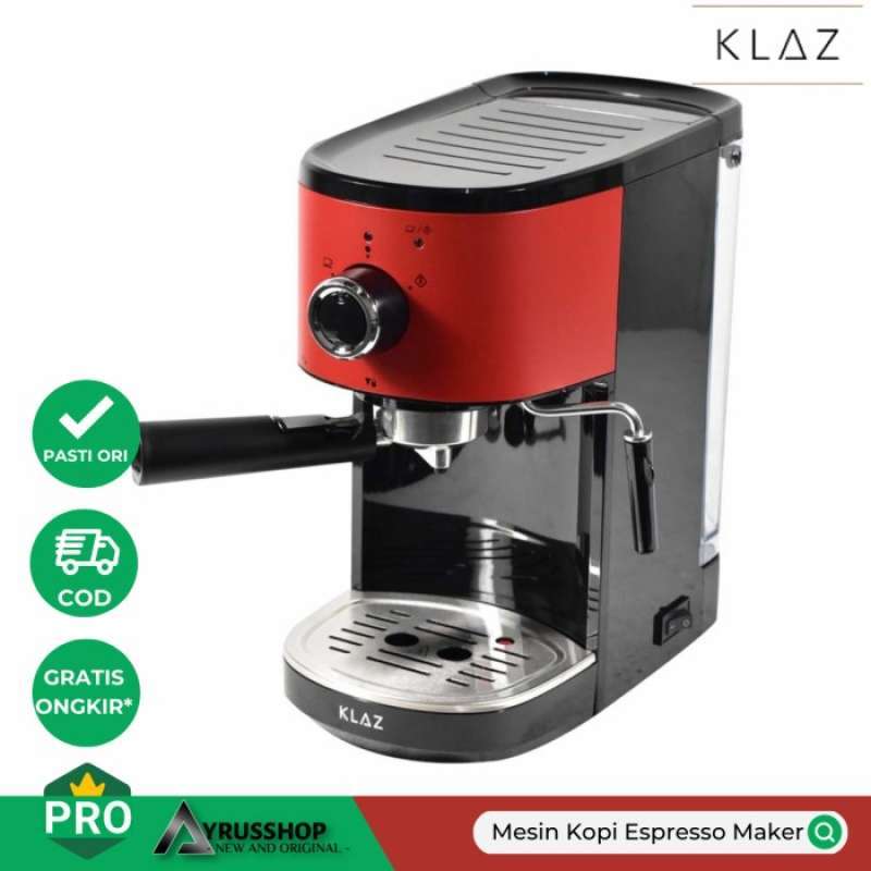 Promo Mesin Kopi Espresso Maker 1.2Ltr Klaz/Espreso Machine Diskon 23% ...