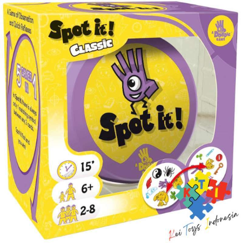 Promo Dobble Classic Spot it classic card board game Diskon 23% di ...